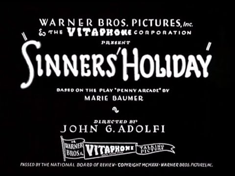 Sinner's Holiday (1930) - Main Title & Ending Card "Titles" - (WB - 1930) - YouTube