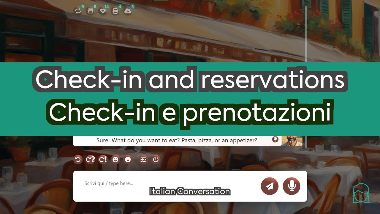 Italian Conversation - Check-in and reservations - Beginner Level - YouTube