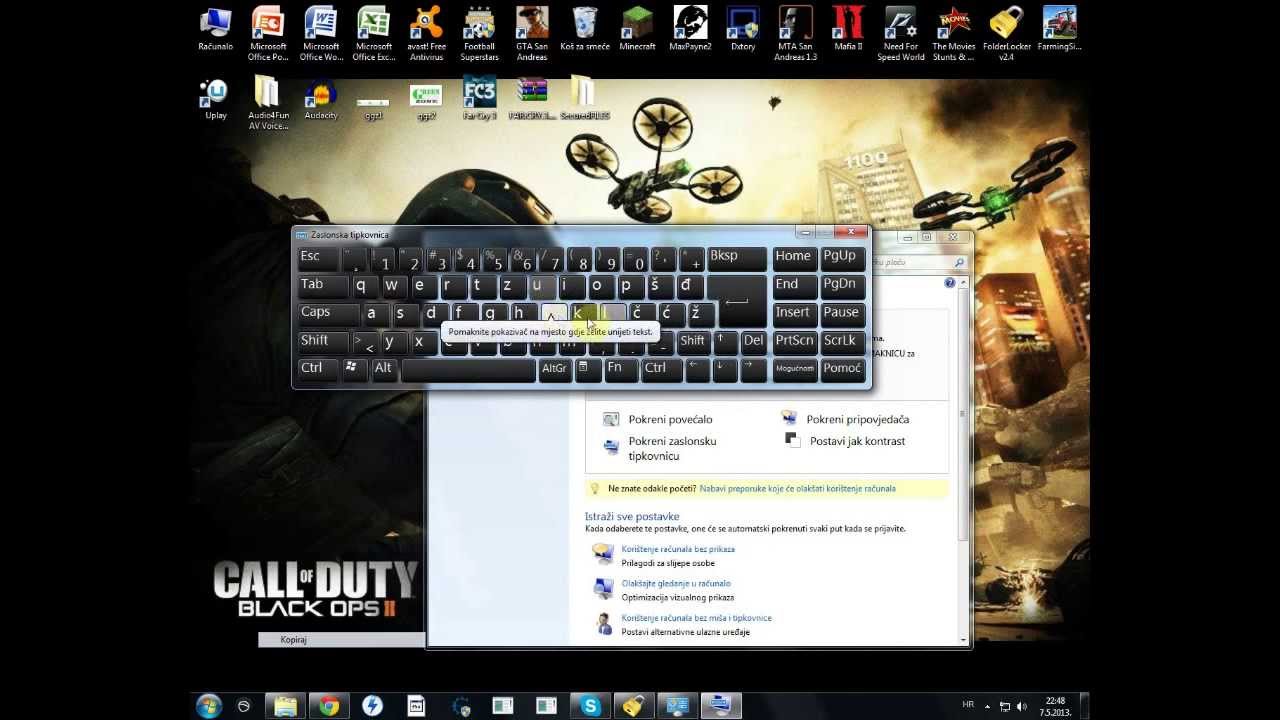 Windows 7 Tutorial - How to enable OnScreenKeyboard(OSK) with ...