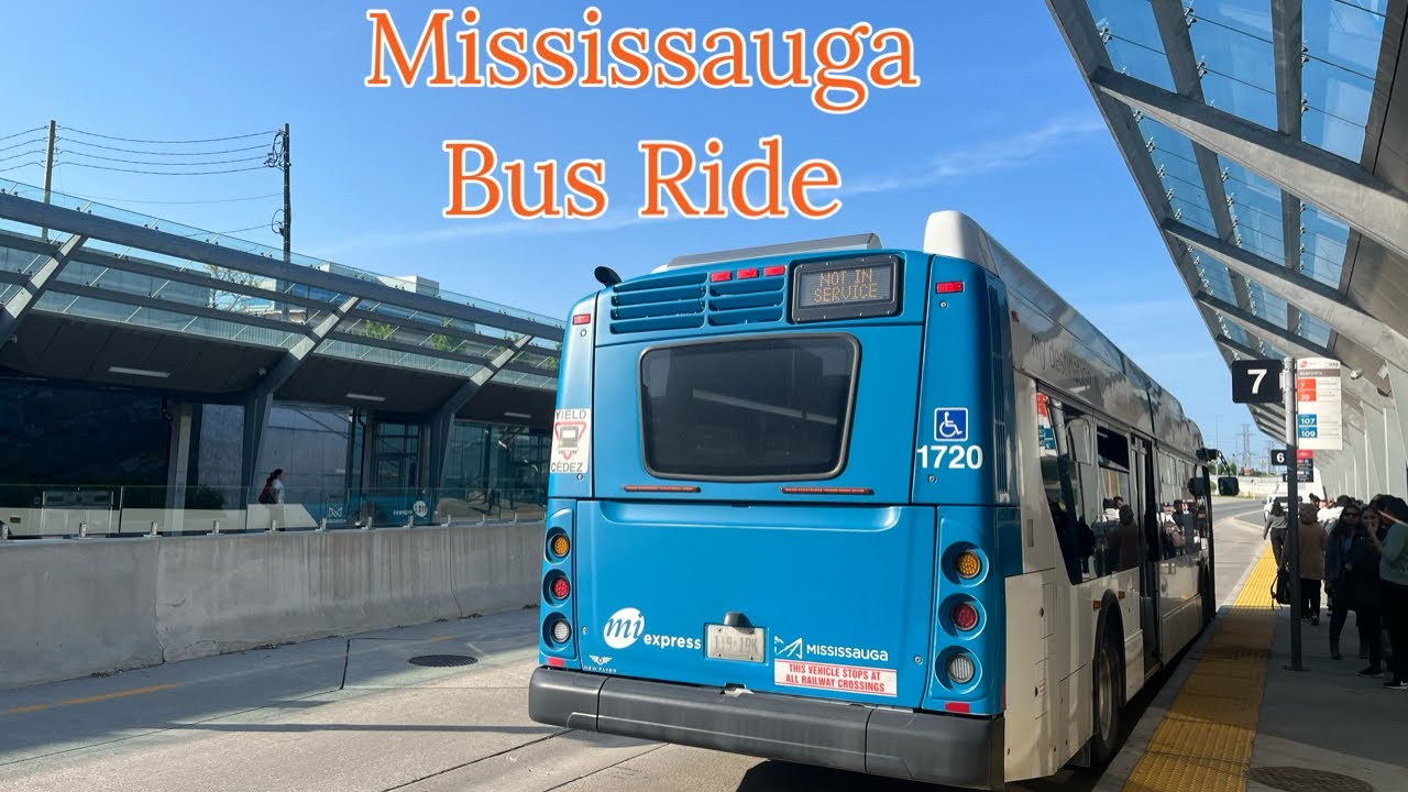 Mississauga MiWay 39 Britannia Bus Ride - East of Mavis Road to ...