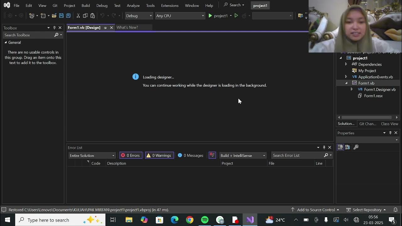 TUGAS PEMROGRAMAN VISUAL NET WAWA FEBRIANA (2023020072) - YouTube