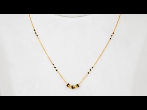 Latest gold nallapusalu designs - YouTube