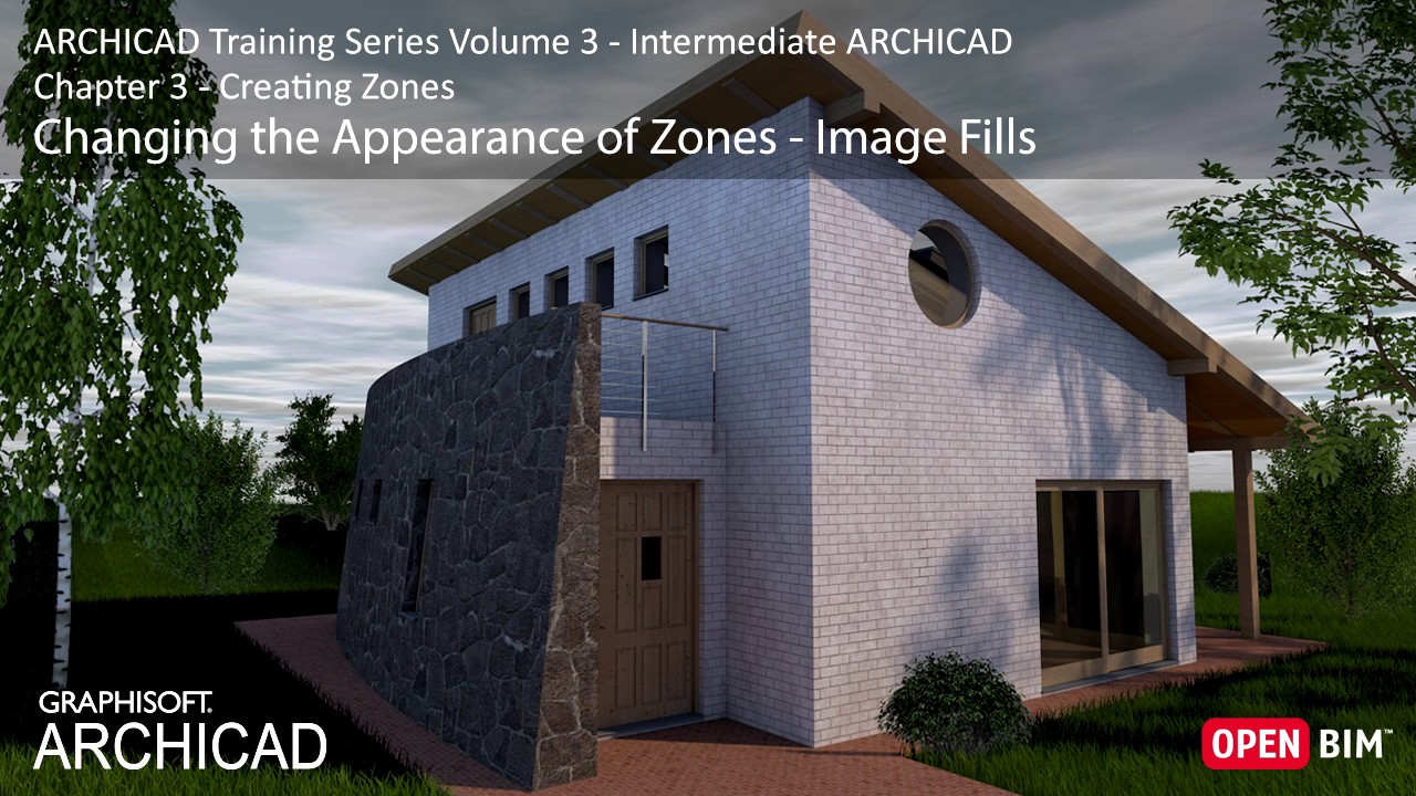 Changing the Appearance of Zones – Image Fills - ARCHICAD Training ...