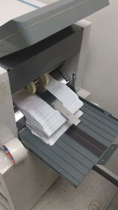 Duplo df 990A Plegadora dobladora de hojas automática. - YouTube