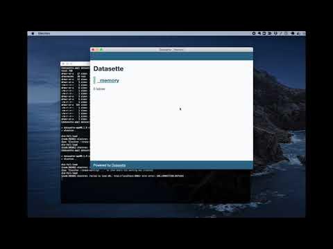 Datasette Desktop initial demo - YouTube