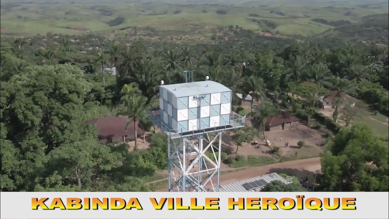 Vue aérienne de la ville héroïque de Kabinda dans la province de Lomami ...