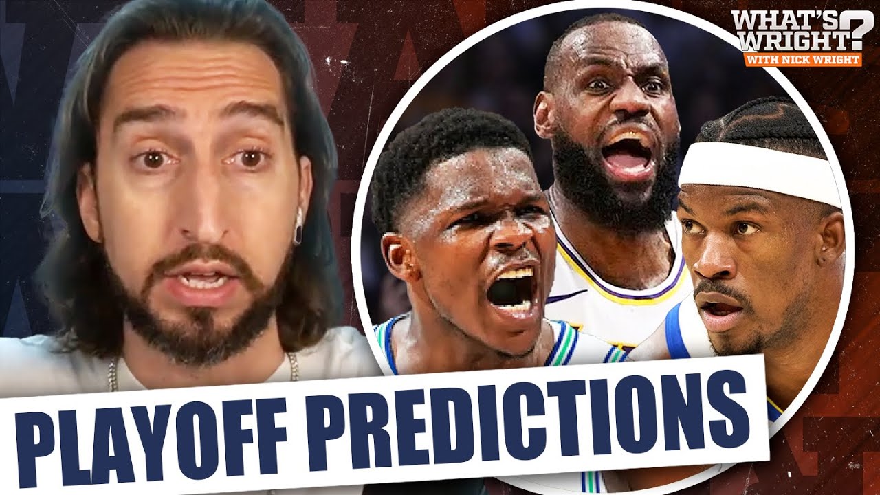 NBA Playoff Predictions: Lakers-Timberwolves, Playoff Jimmy ERUPTS in Warriors win | Nick Wright ...