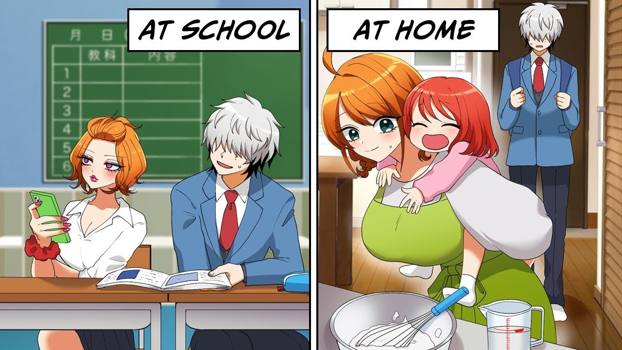 [Manga Dub] The delinquent who sits next to me stopped coming to class, so I went to check on ...