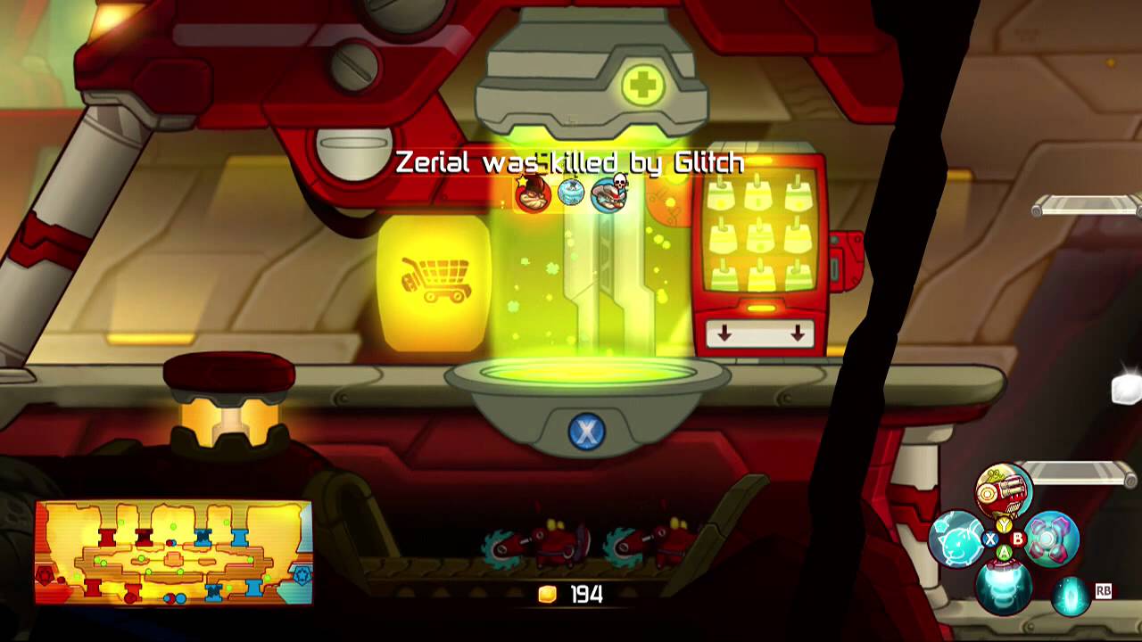 Awesomenauts - Practice Match on Ribbit IV - YouTube