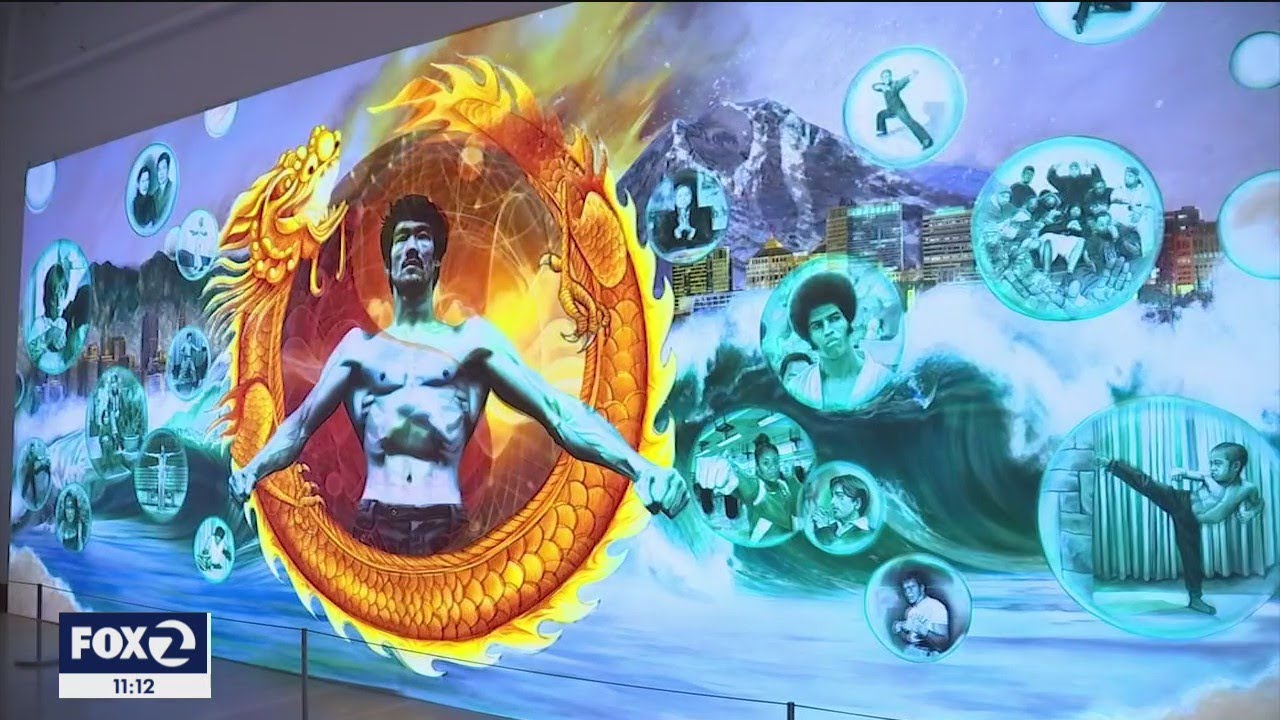 Bruce Lee mural pays homage to legendary martial artist - YouTube