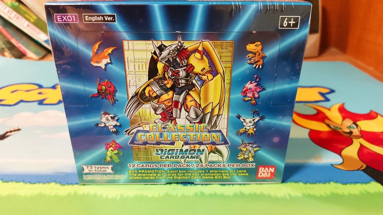 Digimon classic collection booster box opening - YouTube