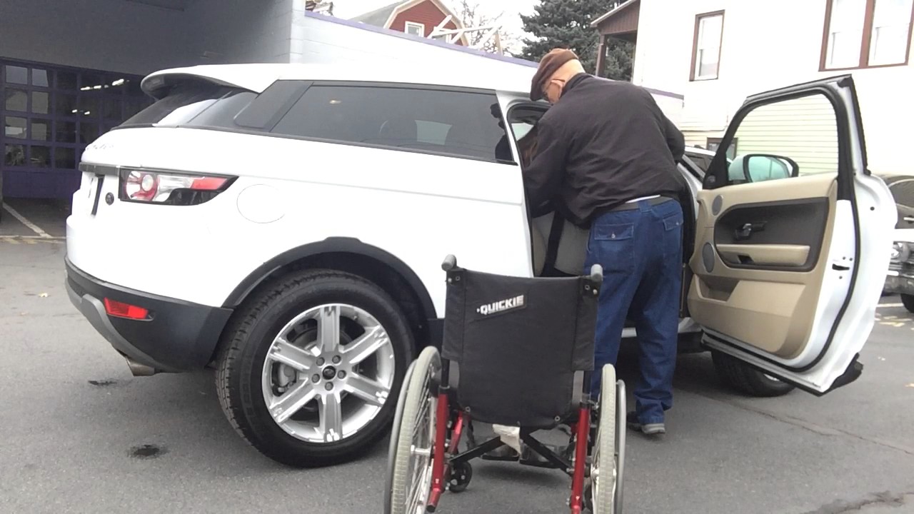 Multi Lift Disability Handicap Lift Used to Exit 2016 Range Rover ...
