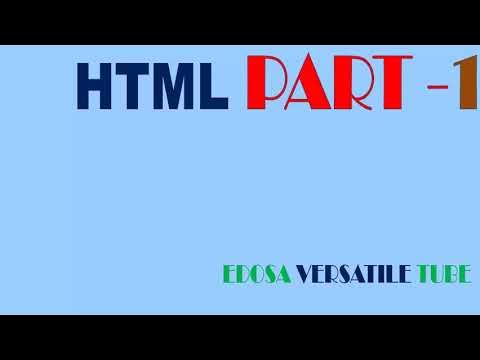 HTML PART ONE 4BIGINNER | IN AMHARIC - YouTube