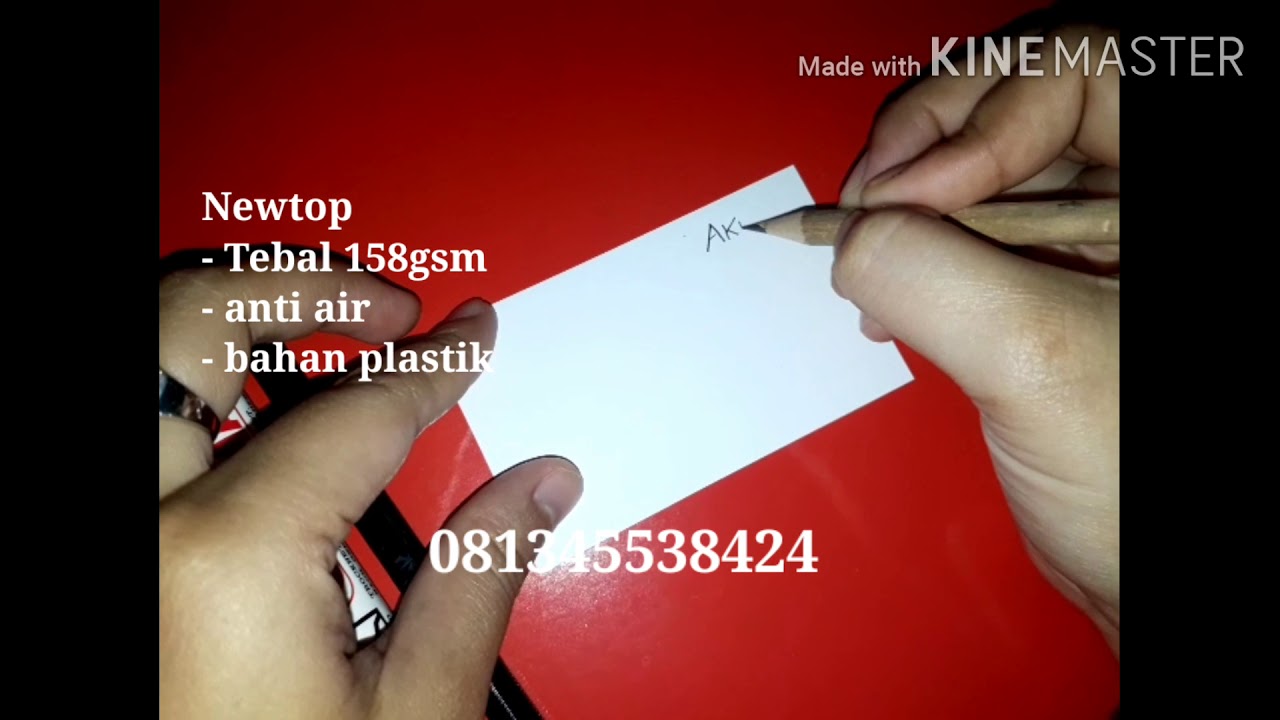 Jual kertas newtop, kertas anti air - YouTube
