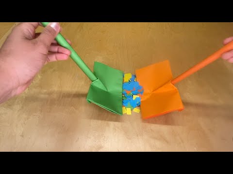 DIY Paper Shovel - Origami Tutorial (Paper Craft) - YouTube
