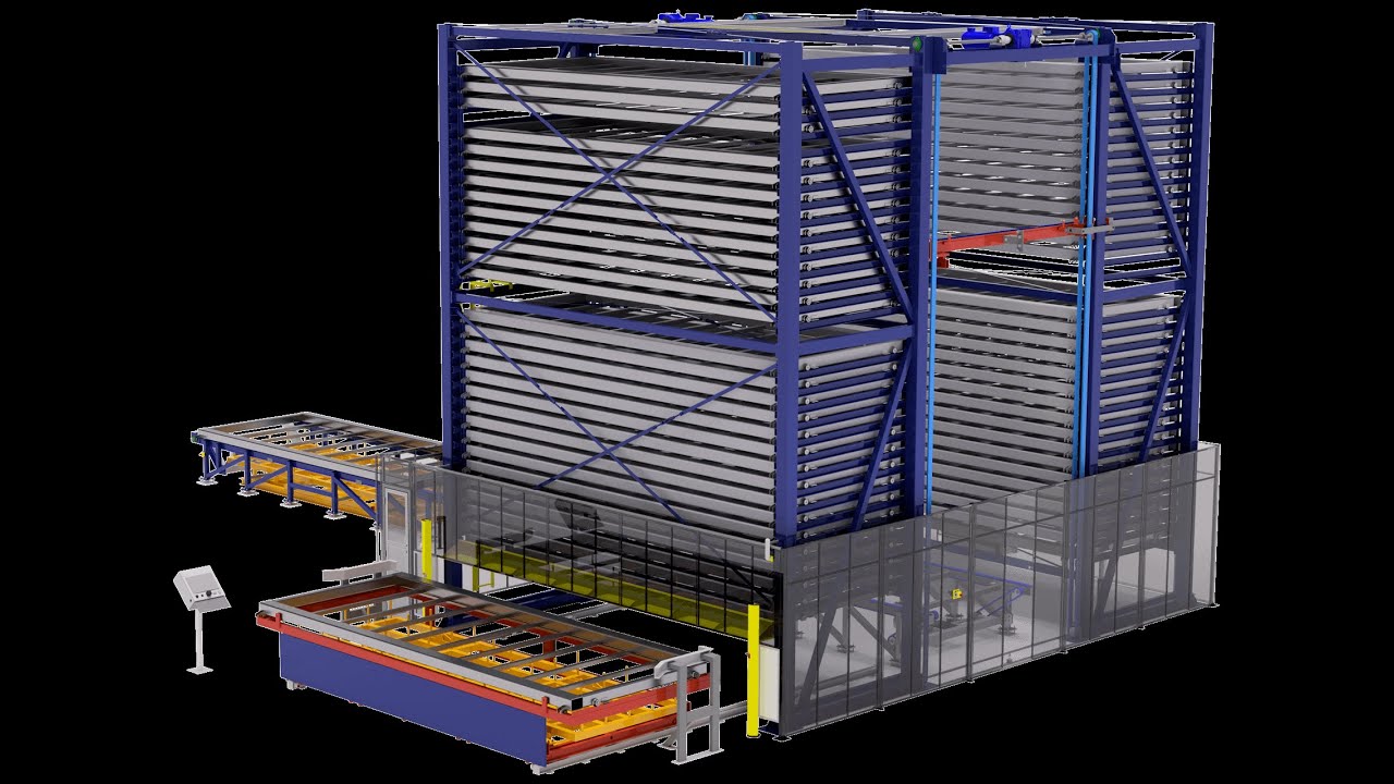 Metal Sheet Tower, Storage of sheet material in production logistics ...