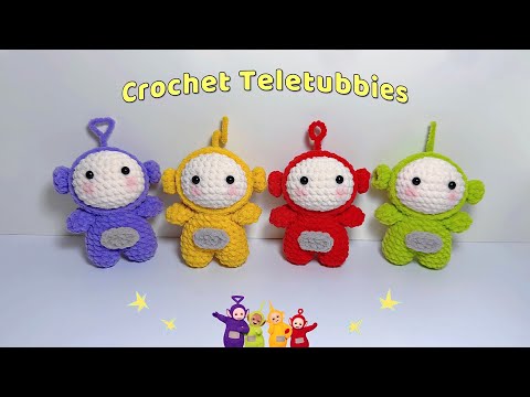 Crochet Teletubbies 💛💚💜❤️| Beginner-Friendly Crochet Tutorial