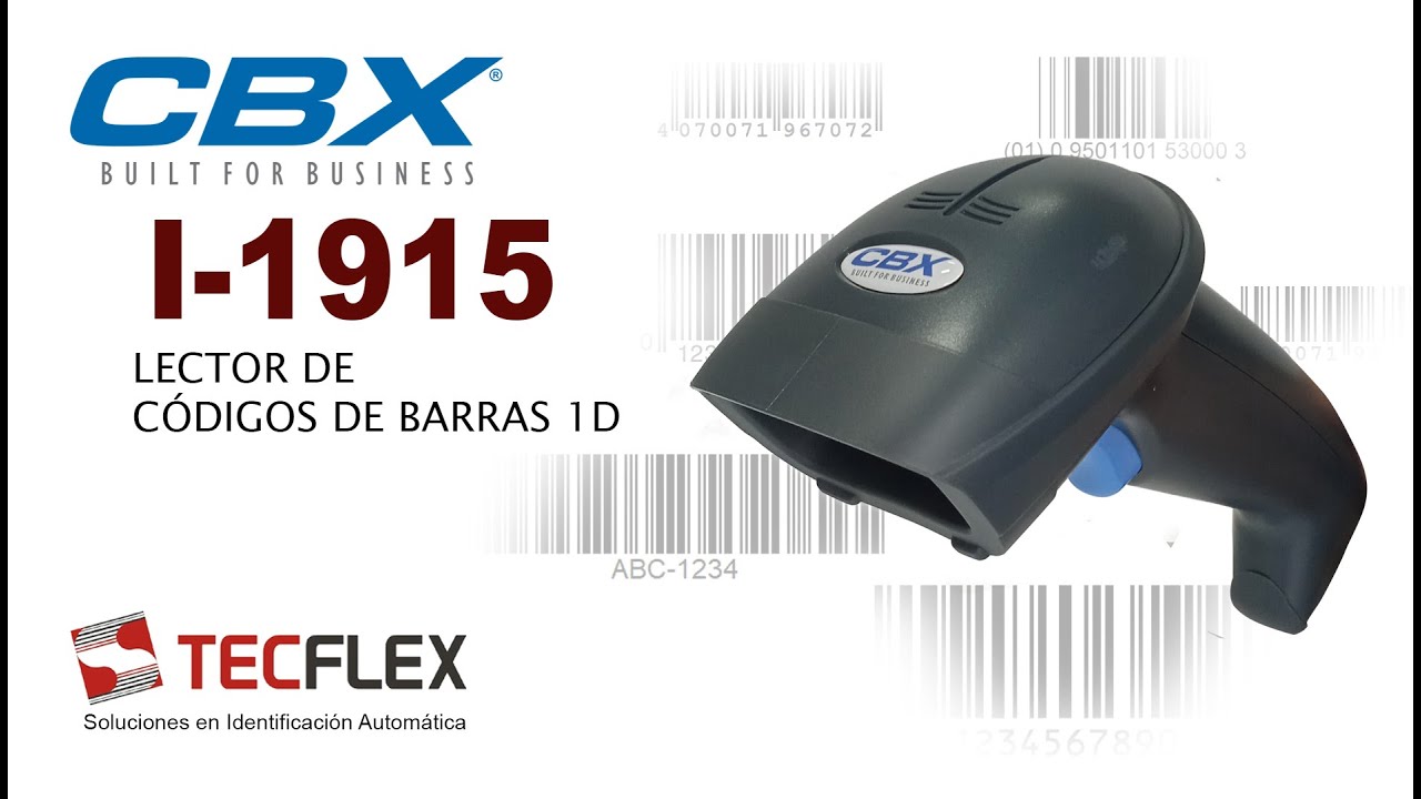 LECTOR DE CÓDIGOS DE BARRAS 1D | I 1915 | CBX - YouTube