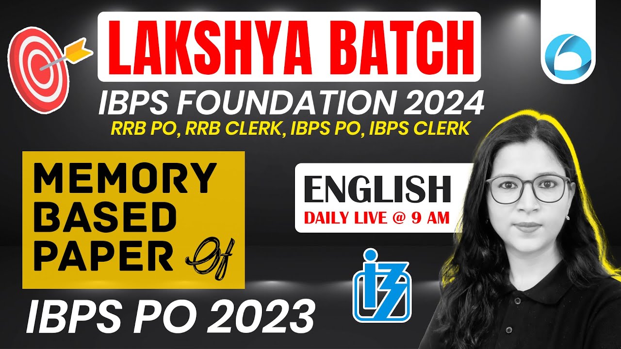 IBPS PO English Memory Based Paper 2023 | IBPS PO English Preparation ...