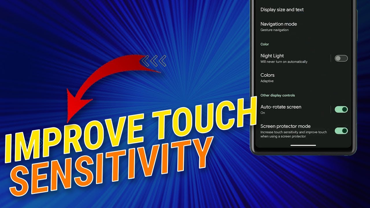 How To Increase Touch Sensitivity on Google Pixel - YouTube