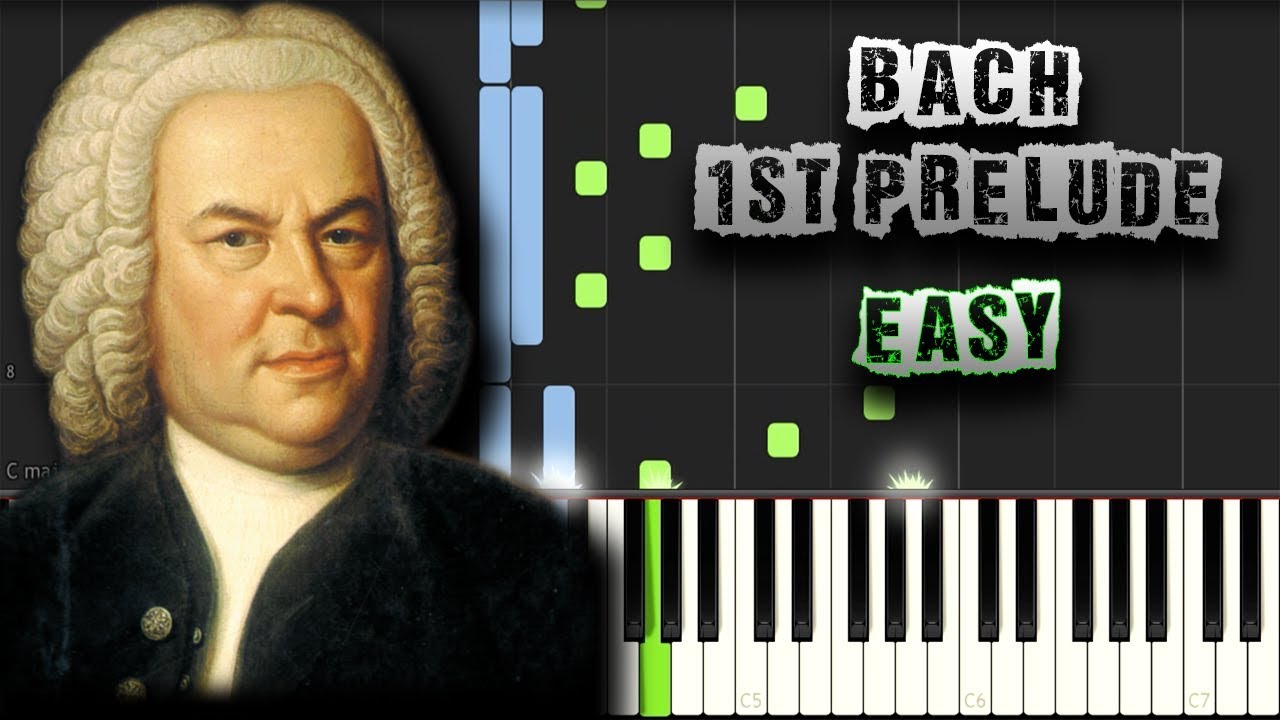 Bach - 1st Prelude - EASY - [Piano Tutorial] (Synthesia) (Download MIDI ...