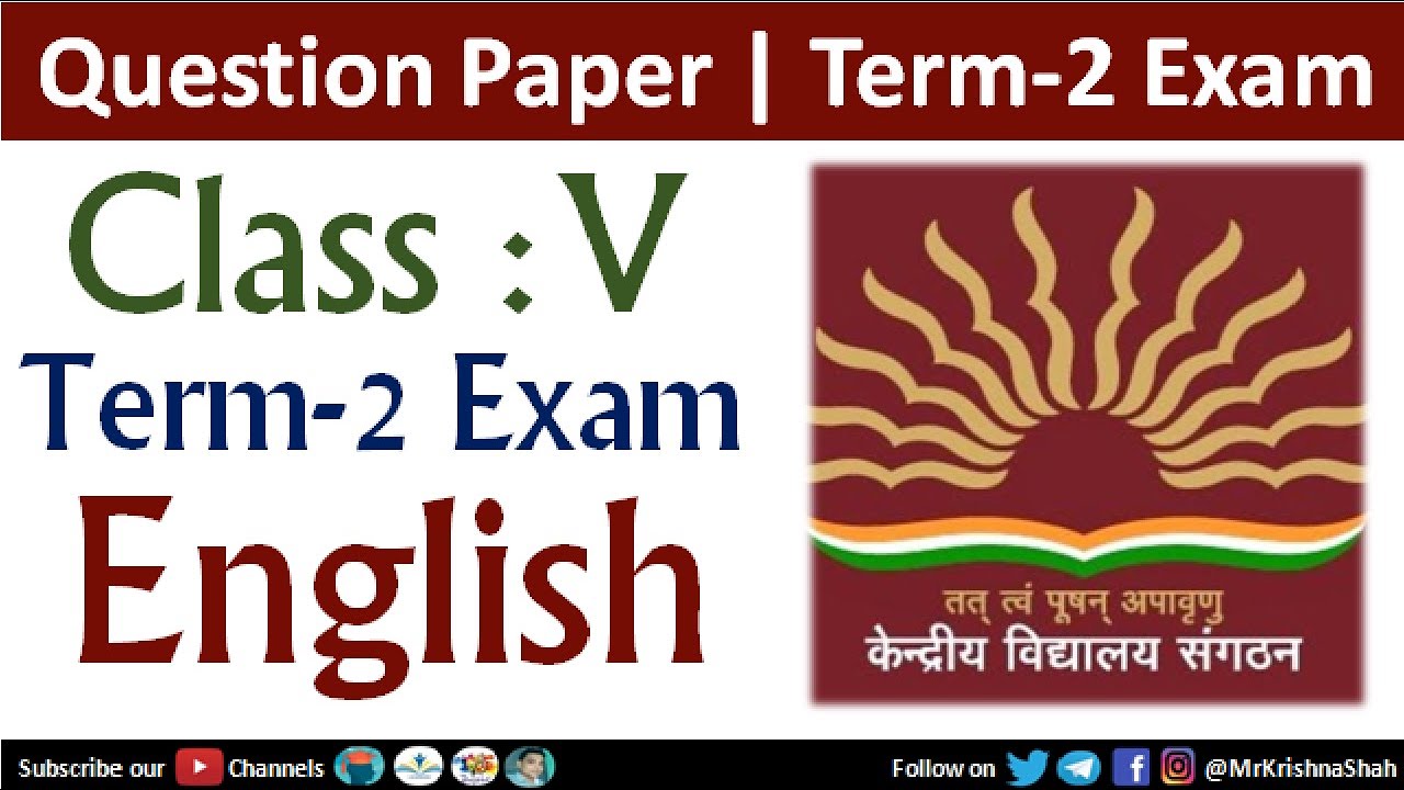 Class 5 English Sample Paper Term 2 KVS Class 5 English Question class-5-english-sample-paper-term-2-kvs-class-5-english-question