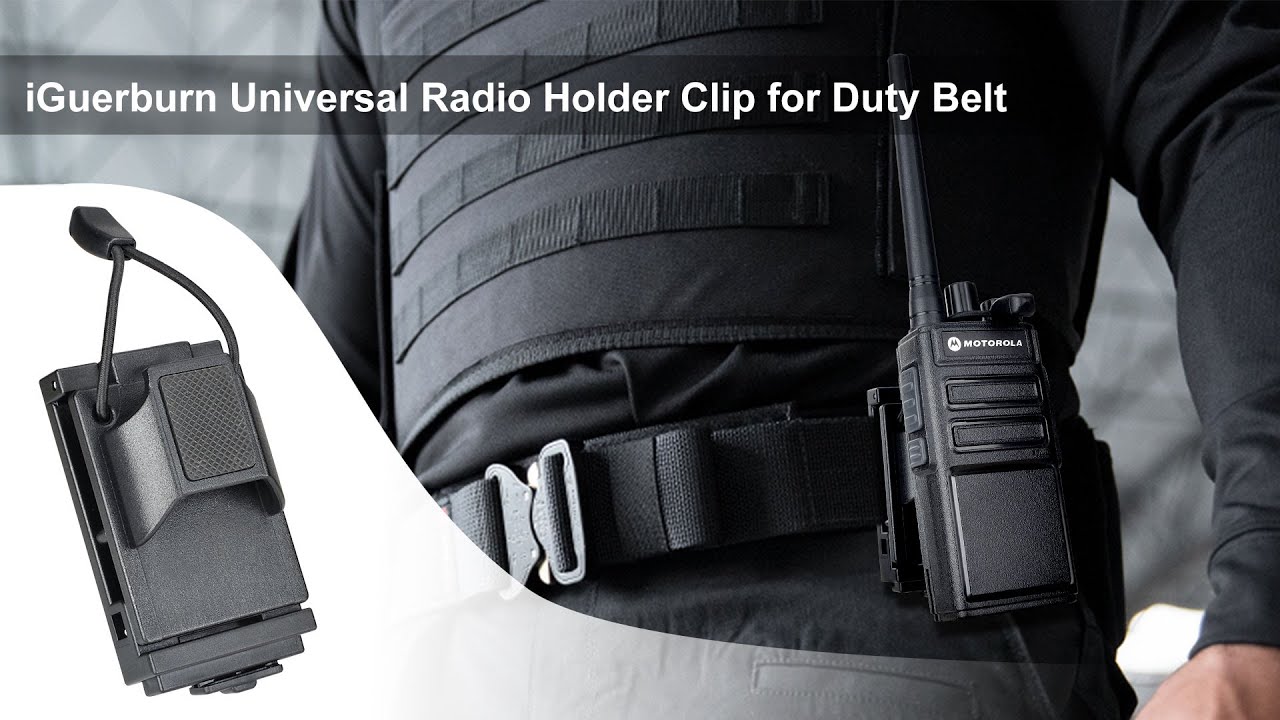 Universal Radio Holder Duty Belt for Motorola, Midland, ICOM, Hytera ...
