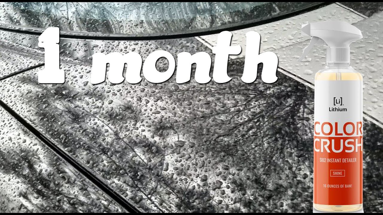 1 month update on the Lithium Auto Care Color Crush Lots of rain ...
