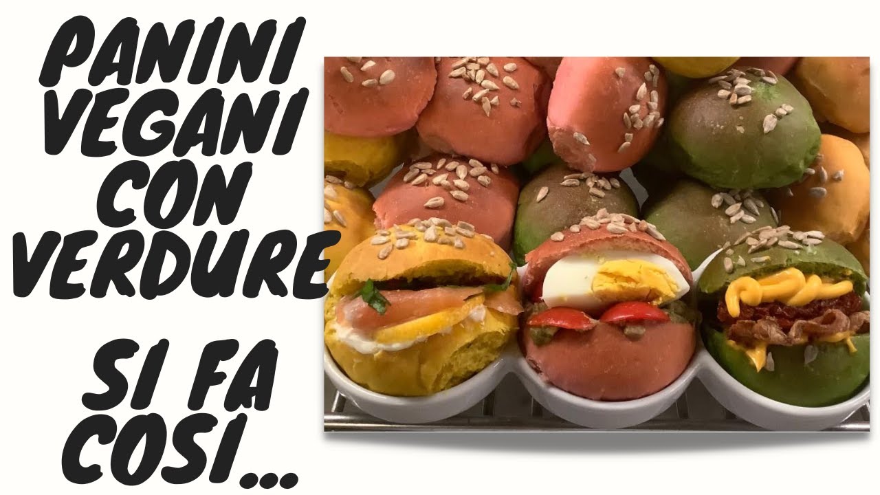 Panini vegani alle verdure. Veg Burger Buns alla carota, alla ...