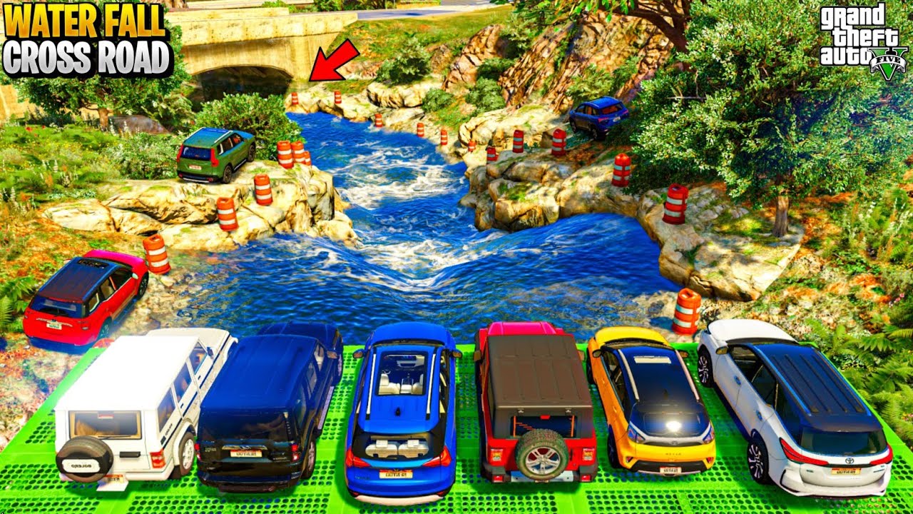 Which Indian Car will Cross This Impossible WaterFall Tunnel in GTA 5 ...