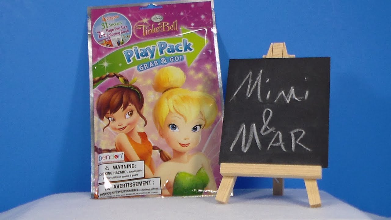 TinkerBell Disney Faeries Play Pack Grab & Go Review - YouTube