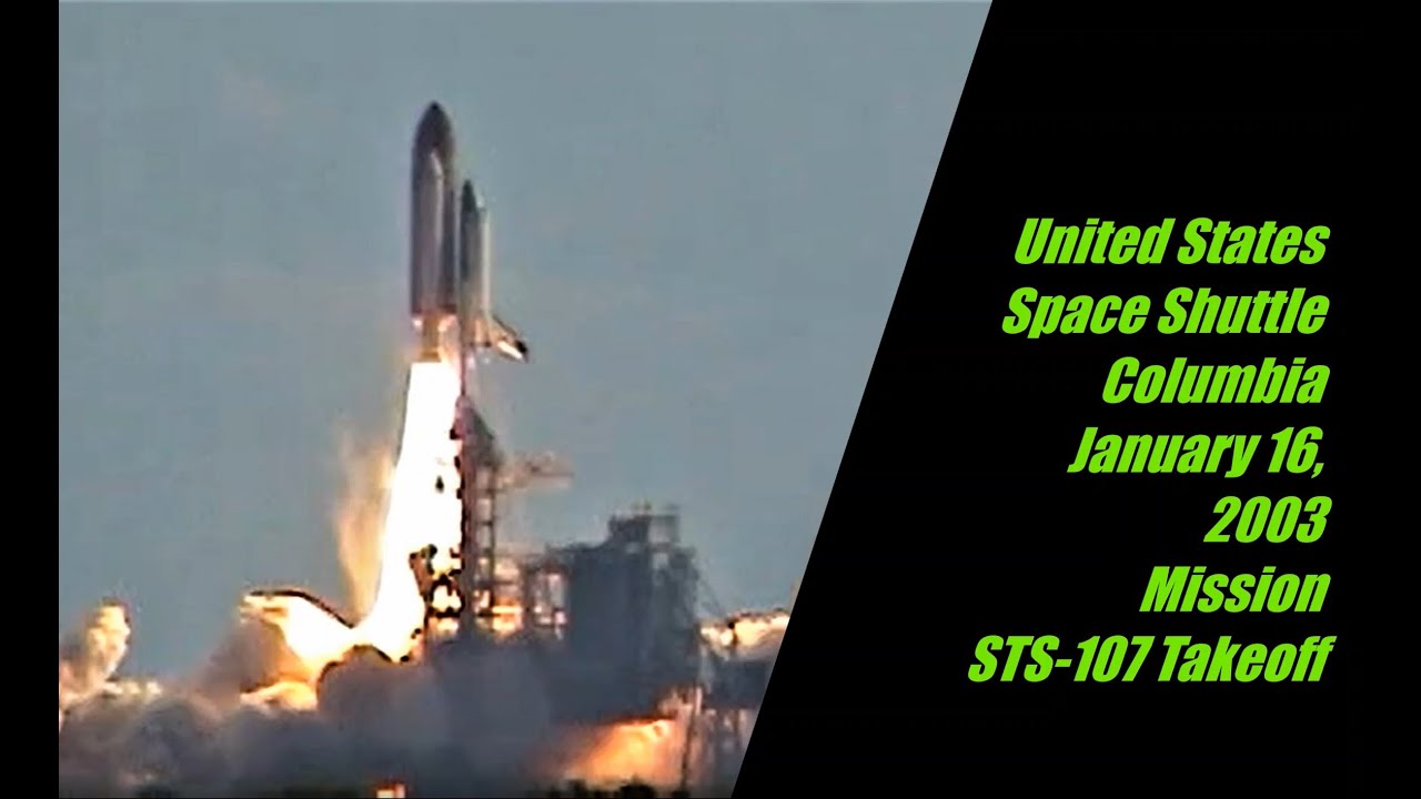 Observing Columbia Space Shuttle last launch Jan. 16, 2003 - YouTube