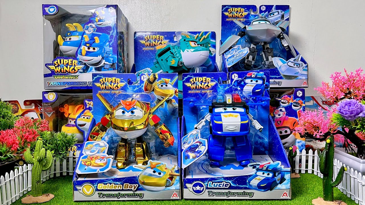 24 minutes of satisfying unboxing, cool Super Wings Space Base Set ...