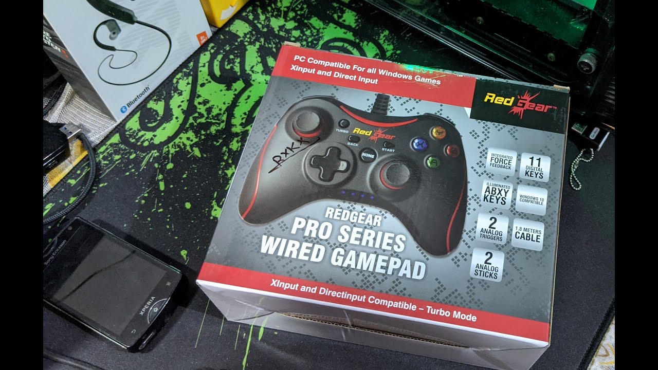 RedGear PC Controller Pro Series Wired Joystick Unboxing & Gameplay ...