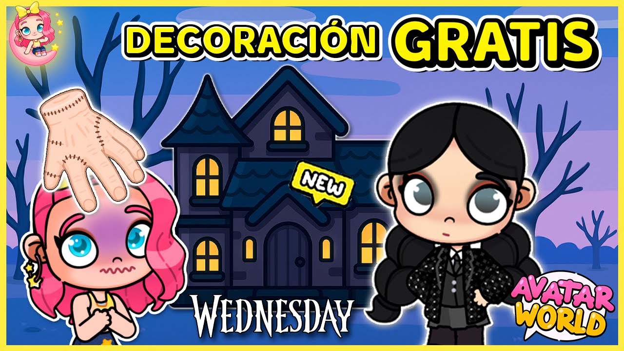 🖤🏡 ¡Decoro GRATIS la Casa de Merlina Addams! | Avatar World Rutina ...