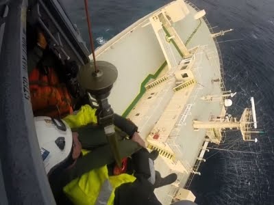 Raw: Cargo Ship Drifts Off Coast of France - YouTube