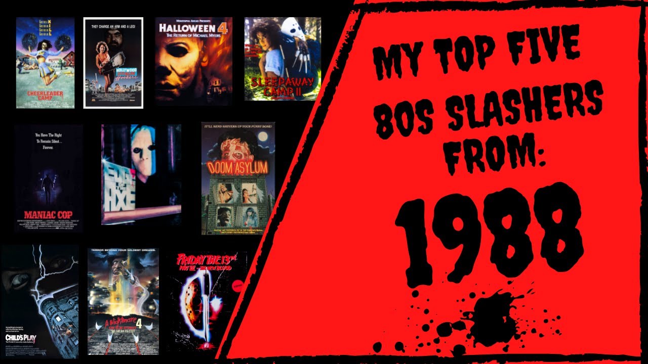 Top 5 Slashers from 1988 - 1988 Slasher Movies - 80s Slashers - YouTube