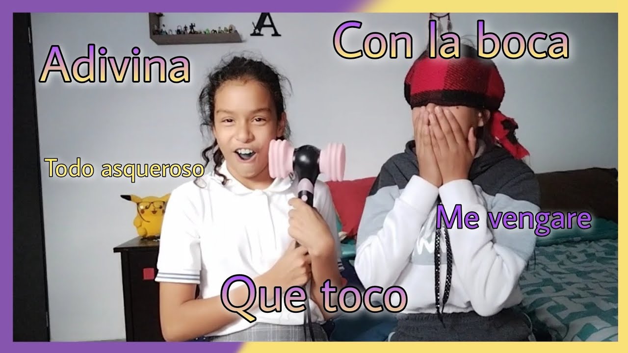 adivina que toco con mi boca (Hermanas SM) - YouTube
