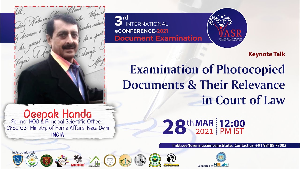 Examination of Photocopied Documents & Their Relevance in Court of Law ...