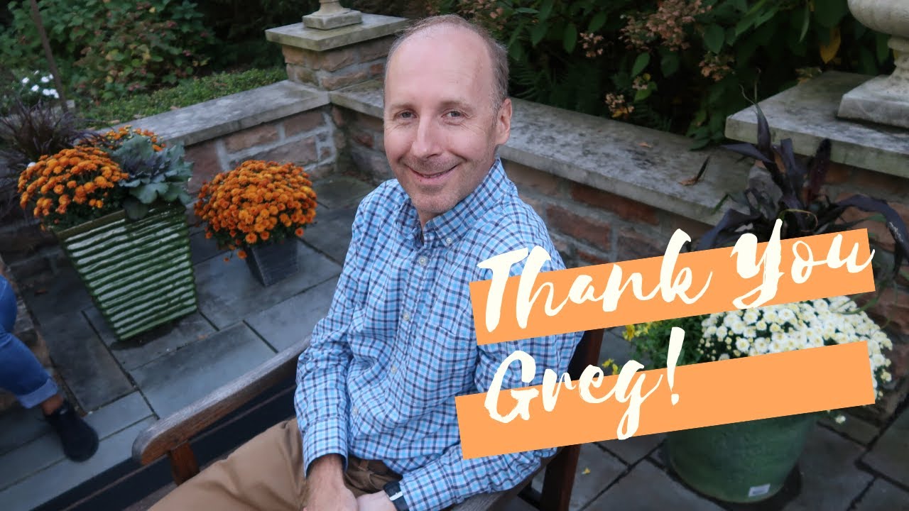 THANK YOU GREG! - YouTube