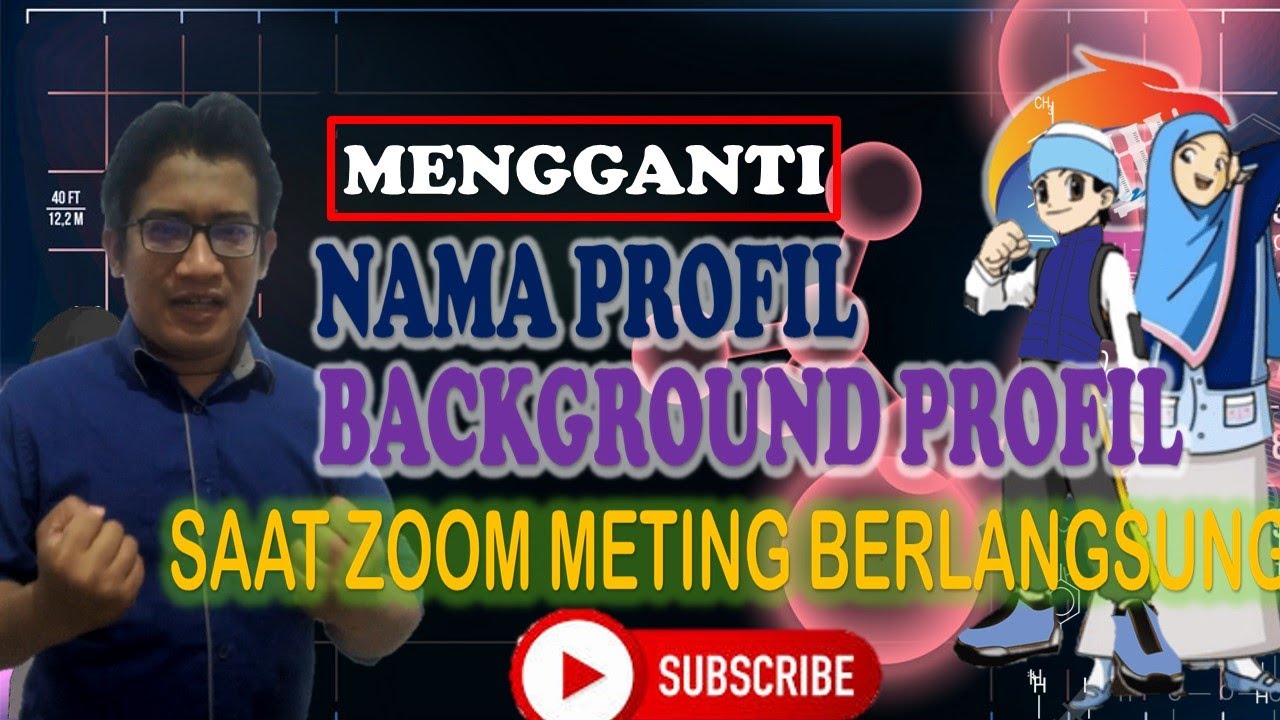 [TUTORIAL] MENGGANTI NAMA PROFIL DAN BACKGROUND SAAT ZOOM MEETING ...