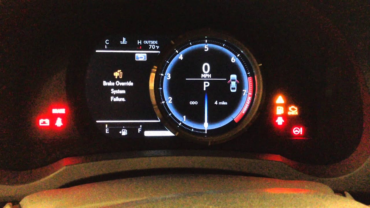 LCD + moving rim | Lexus IS Sport 2014 Instrument Cluster - YouTube