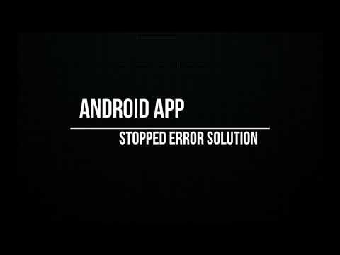 How to Fix Android App Has Stopped Error? - YouTube