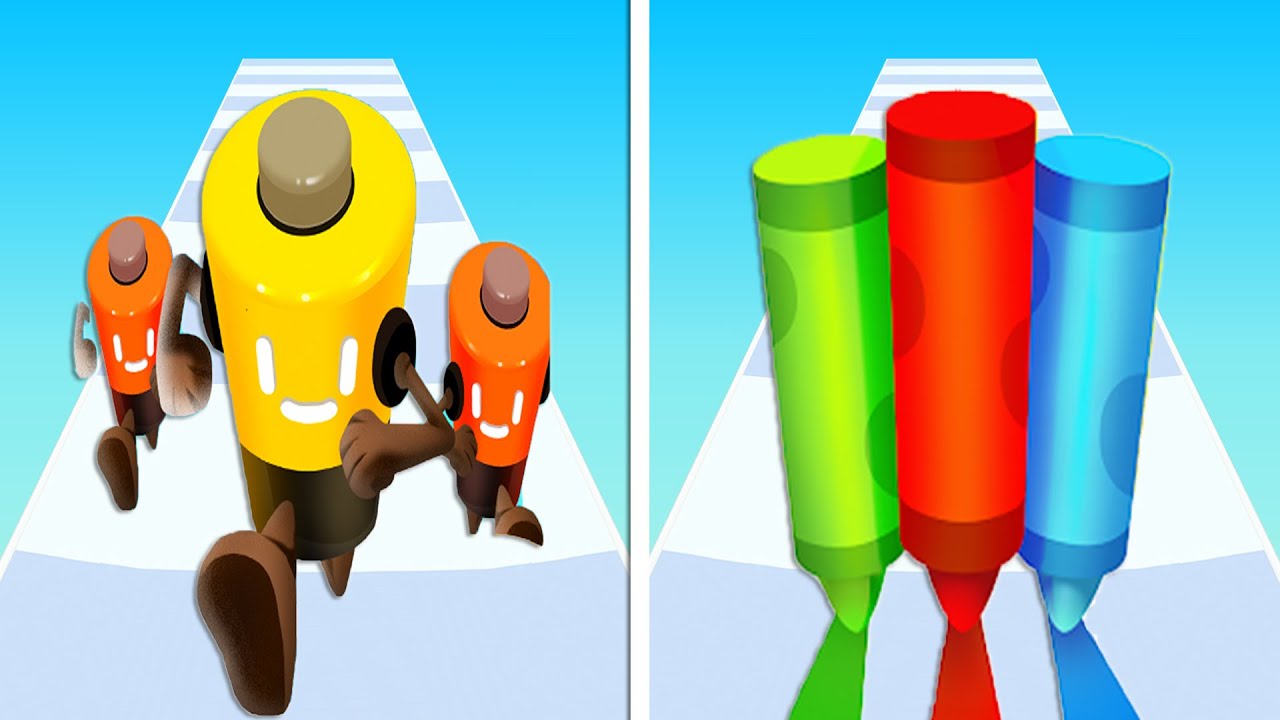 Crayon Rush vs Battery Run Gameplay Walkthrough Update Android ...