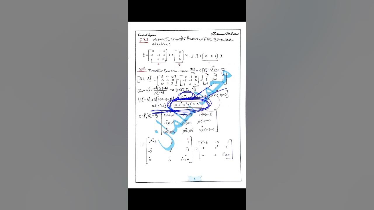Control System .Transfer Function.lecture 3 part (3) - YouTube