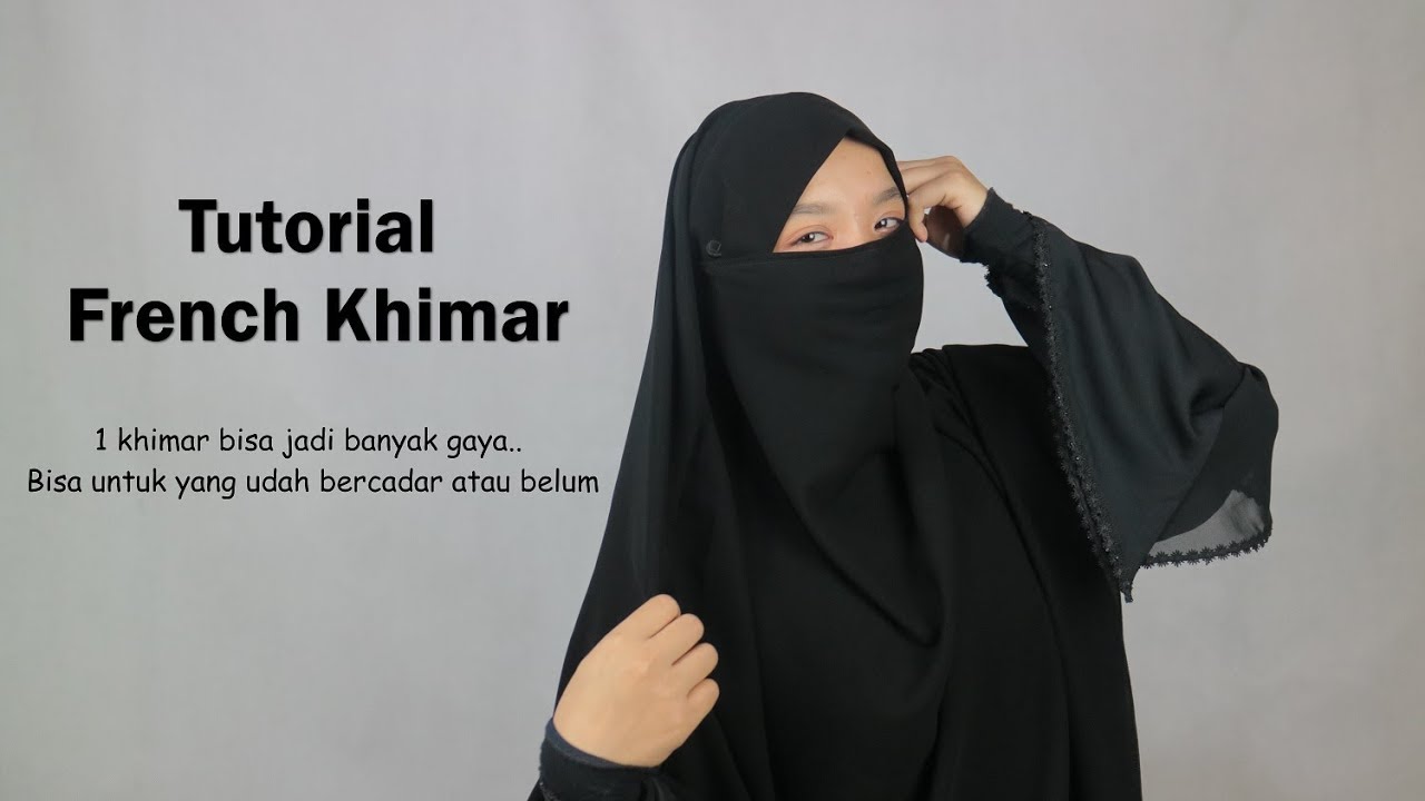 Tutorial French Khimar by Ahzara - YouTube