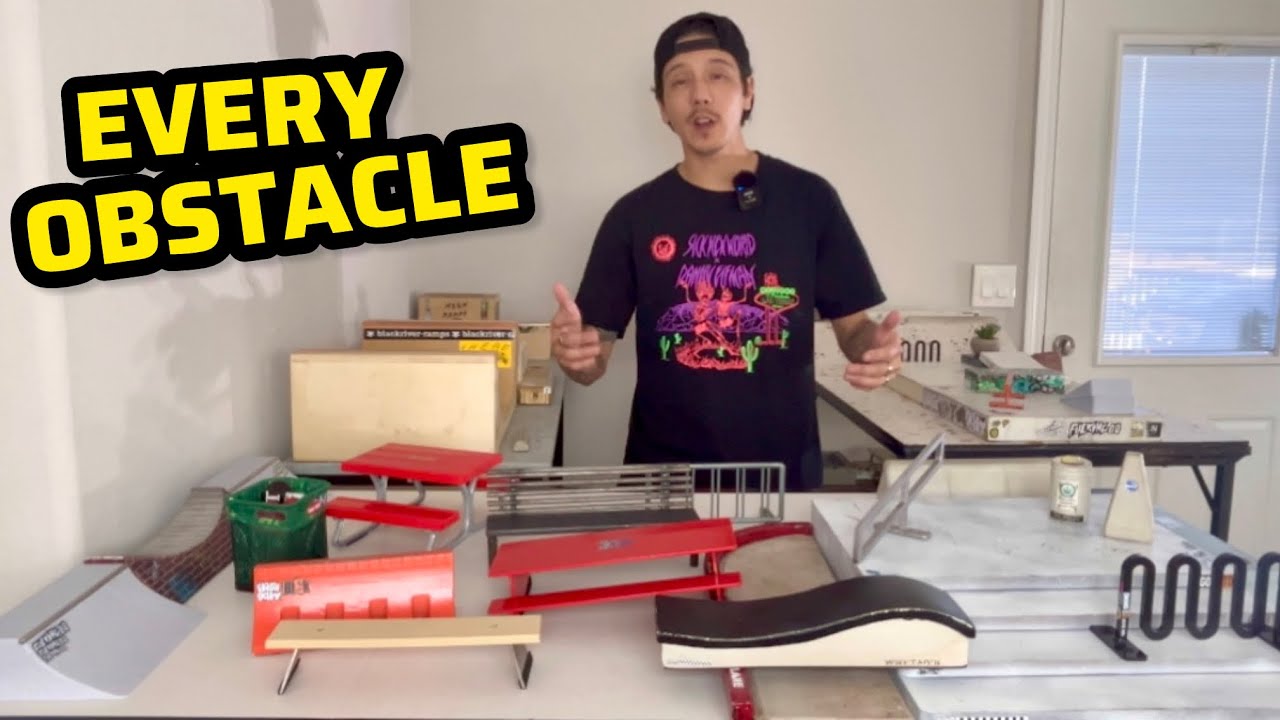 All My Fingerboard Obstacles (Brands & DIY Built) - YouTube