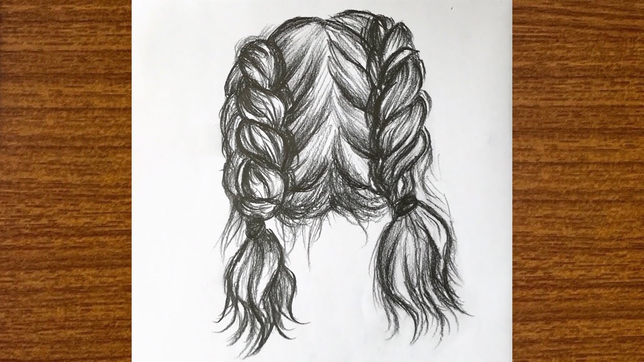 Hair Drawing Tumblr Braid