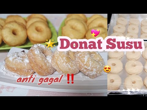 CARA MEMBUAT DONAT SUSU ANTI GAGAL 🥯 - YouTube