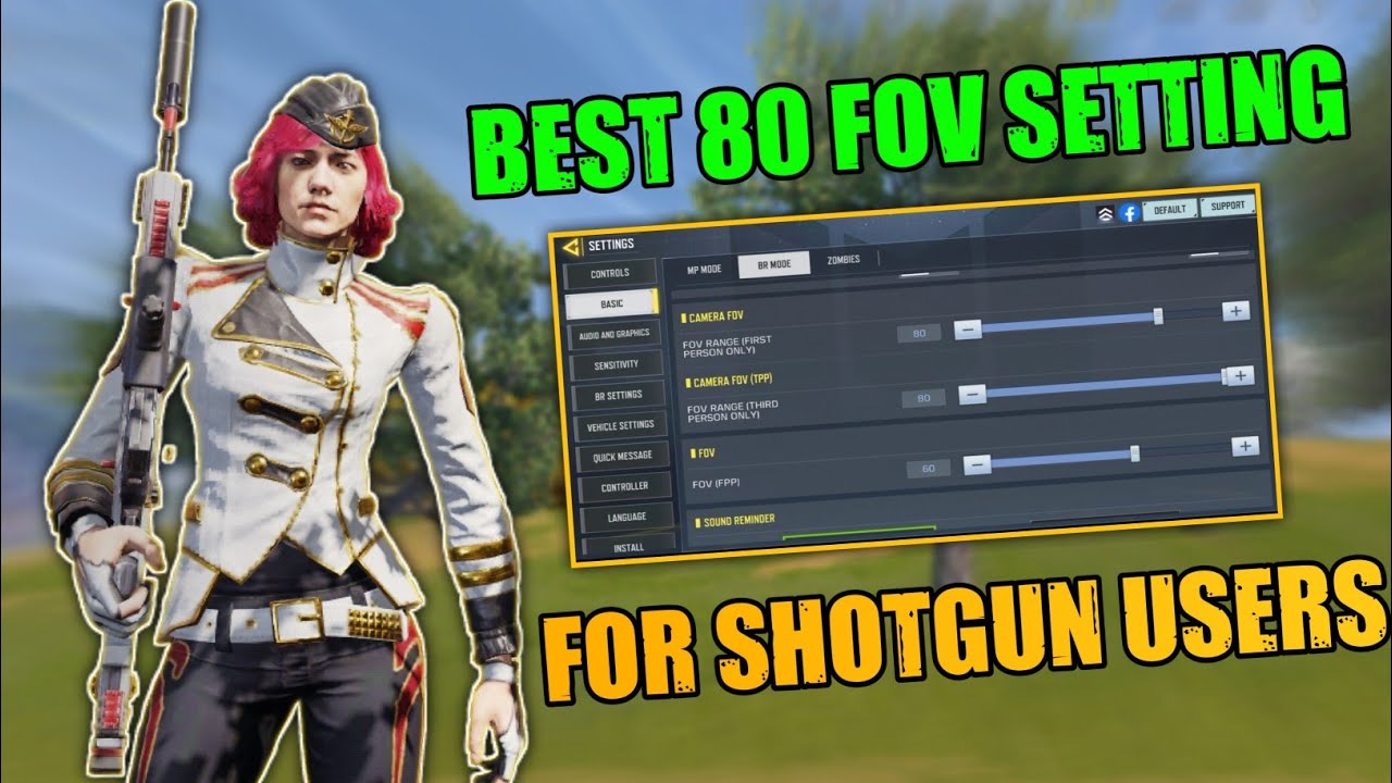80 BEST FOV SETTING FOR SHOTGUN USERS IN COD MOBILE BATTLE ROYALE - YouTube